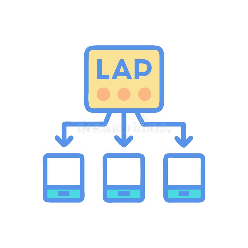 LDAP Icon for Directory Services Stock Illustration - Illustration of ...