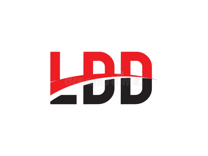 LDD Letter Initial Logo Design Stock Vector - Illustration of logo ...