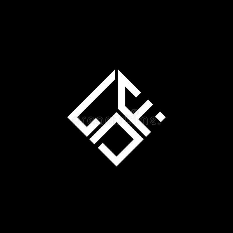 LDF Letter Logo Design on Black Background. LDF Creative Initials ...