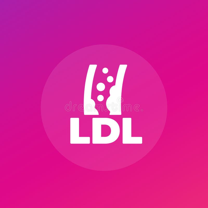 LDL Cholesterol Icon with an Artery, Vector Stock Vector - Illustration ...