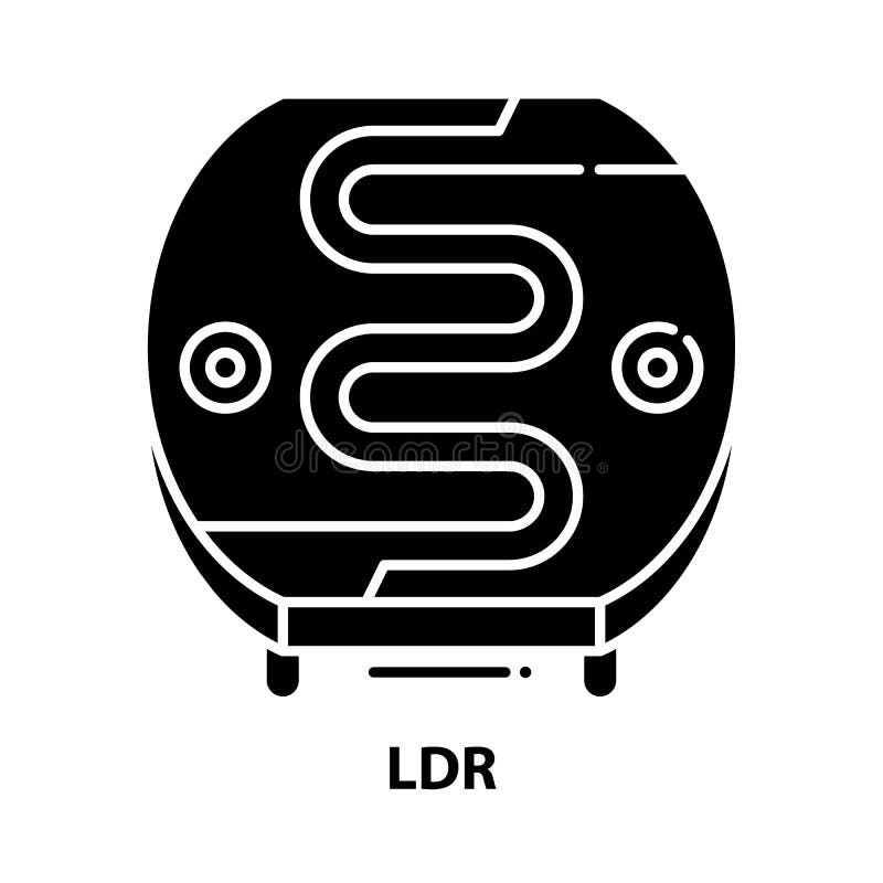 Ldr Icon, Black Vector Sign with Editable Strokes, Concept Illustration ...