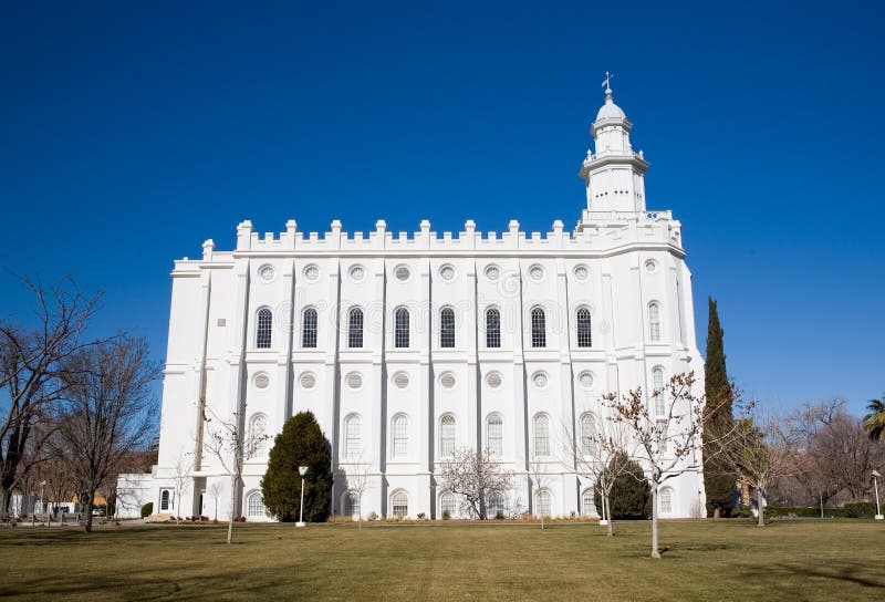 LDS St George Temple stock image. Image of church, temple - 4264205
