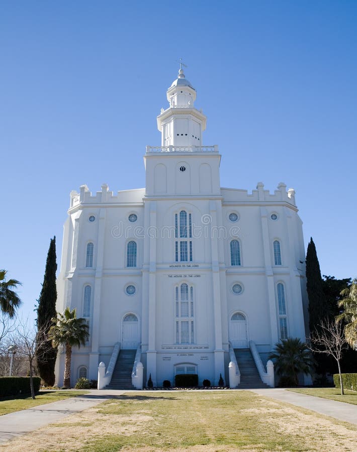 LDS St George Temple stock photo. Image of mormon, jesus - 4264230