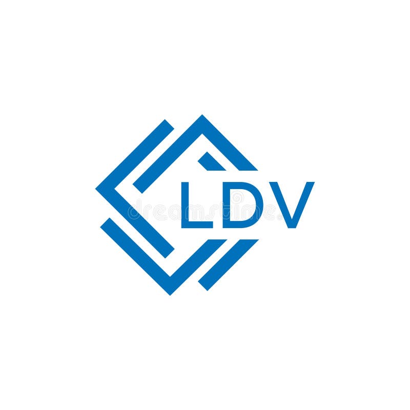 LDV Letter Logo Design on White Background. LDV Creative Circle Letter ...