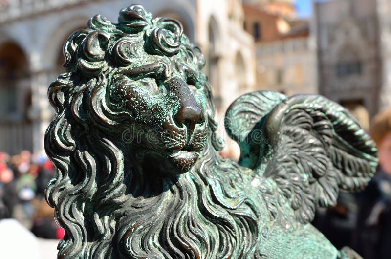 León - El Símbolo De Venecia Foto de archivo - Imagen de bronce ...