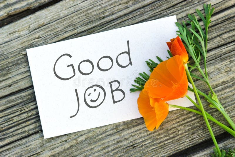 Le bon travail photo stock. Image du blanc, anglais, noir - 29136040