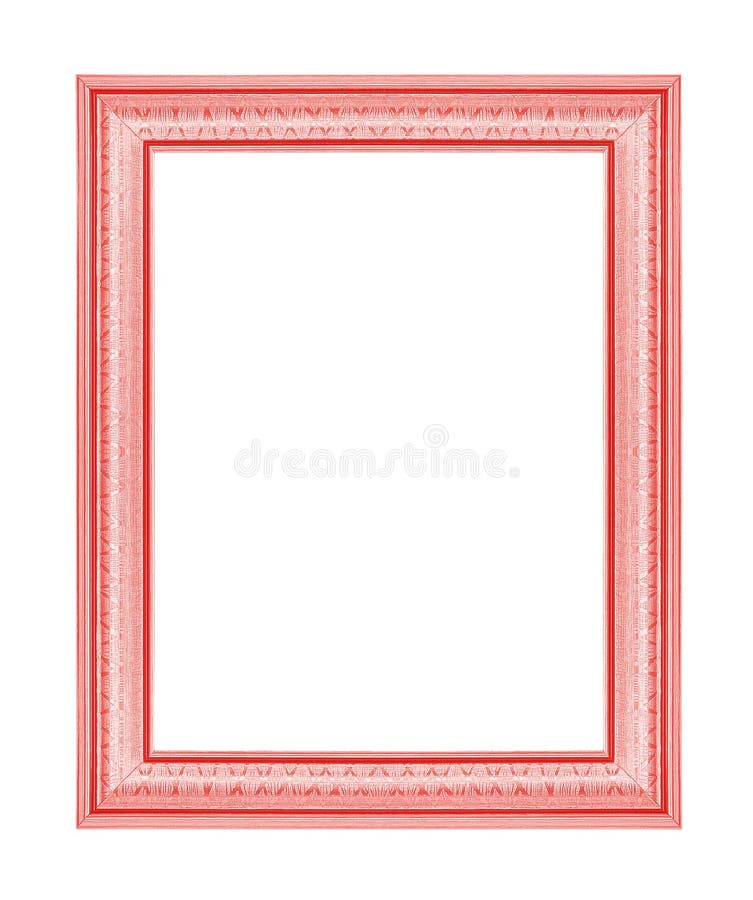 Le Cadre Rouge D'isolement Sur Le Fond Blanc Image stock - Image du ...