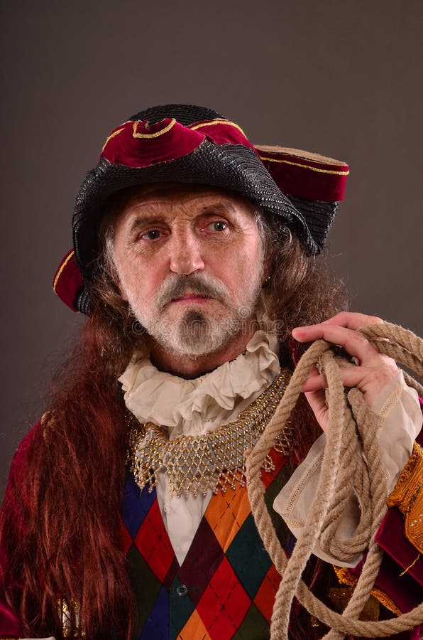 Le Portrait Du Vieux Pirate Photo stock - Image du visage, costume ...