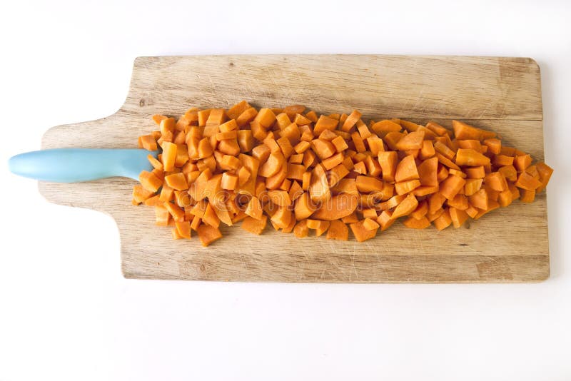 Carote Tagliate Sulla Scheda Di Legno Fotografia Stock - Immagine di ...