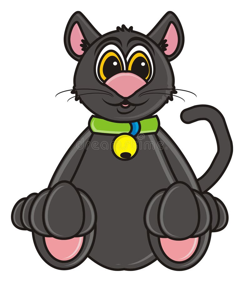 Le chat mignon se repose illustration stock. Illustration du chat ...