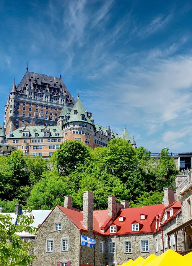 Le Chateau Frontenac Hotel Castle in Quebec City, Quebec, Canada ...