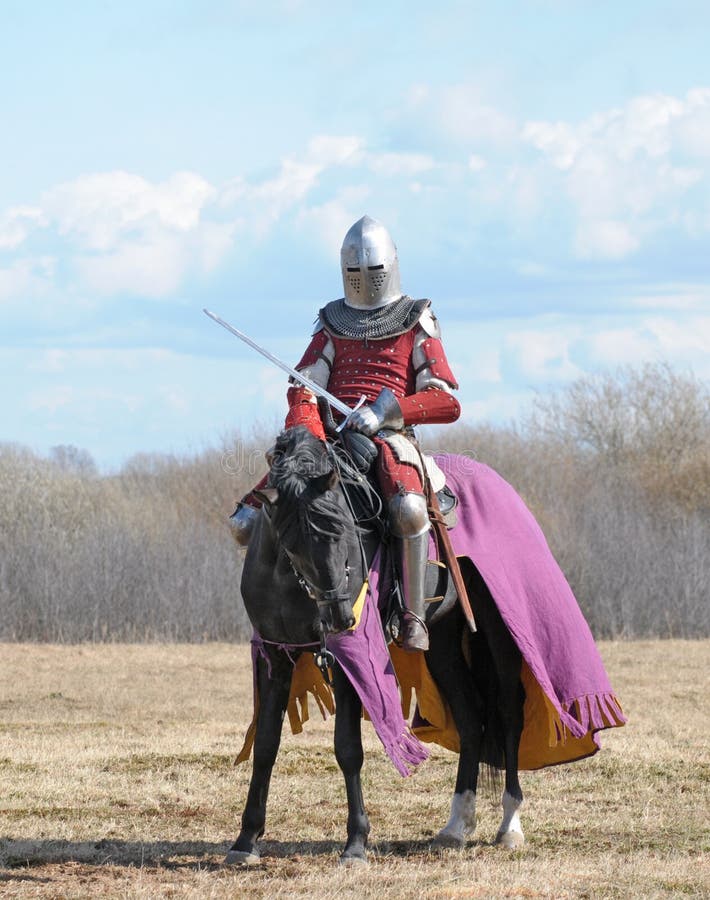 Le chevalier de cheval photo stock. Image du joute, réseau - 15717746