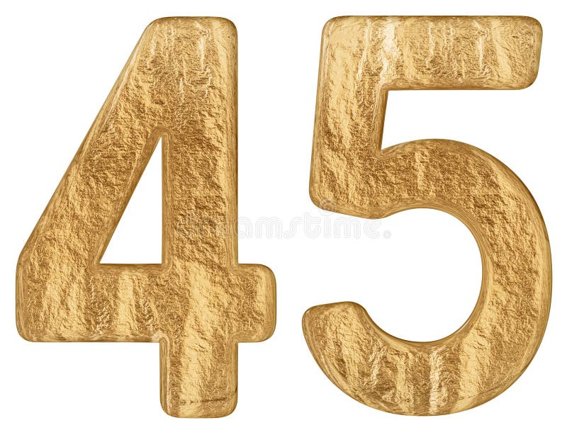 Le Chiffre 49, Quarante-neuf, D'isolement Sur Le Fond Blanc, 3d Rendent ...