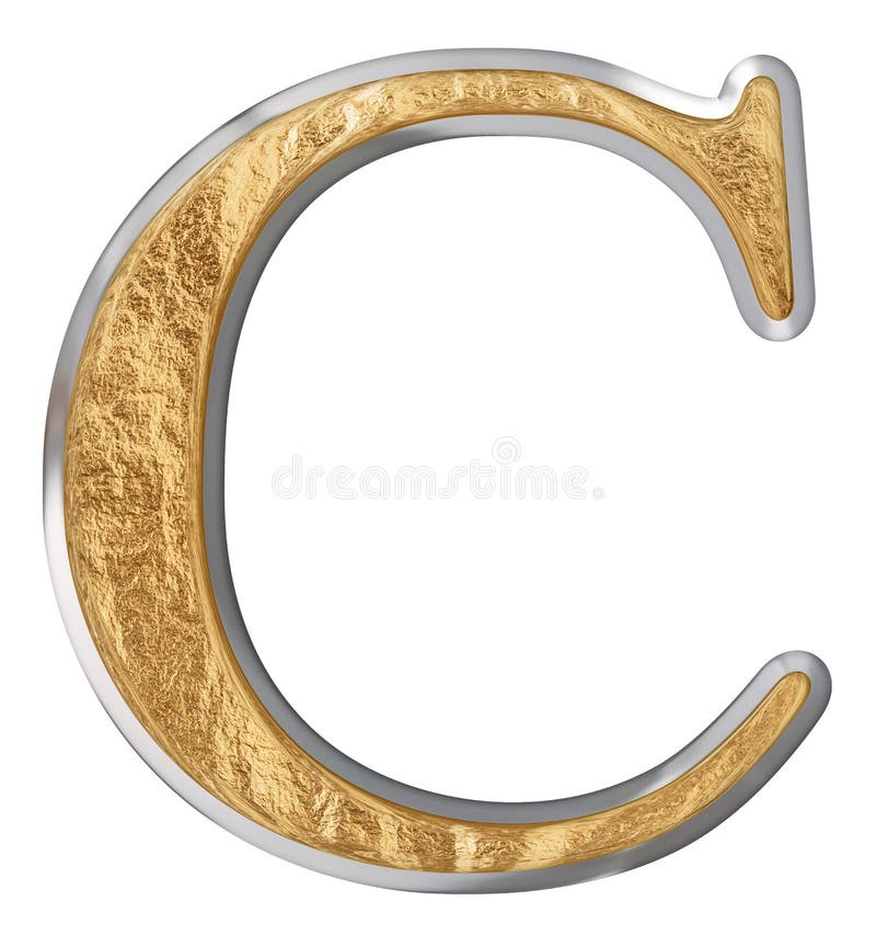 Le Chiffre Romain C, Le Centum, 100, Cent, D'isolement Sur Le Fond ...