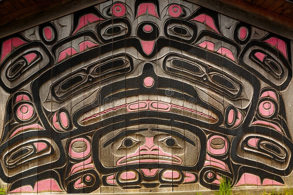 Le Clan Logent Des Découpages Photographie éditorial - Image du maison, tlingits: 74928667
