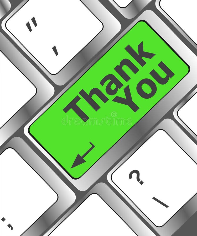 3d - Clavier - Merci - Rouge Illustration Stock - Illustration du ...