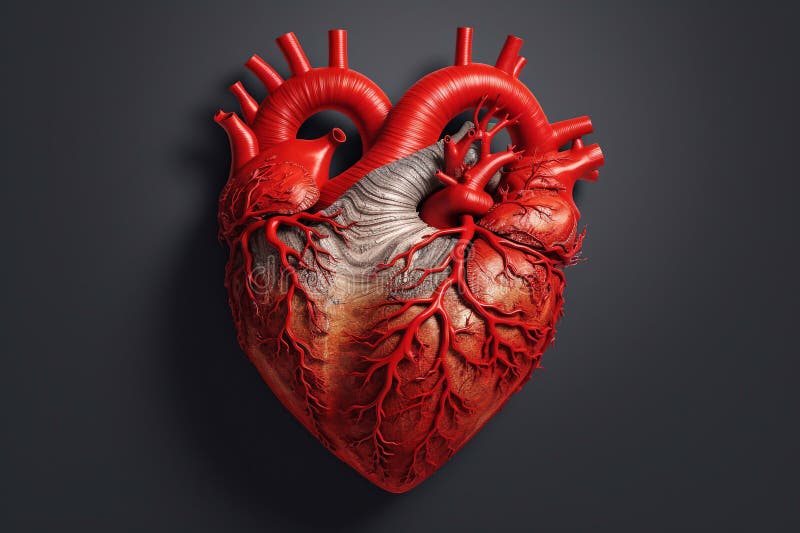 Le Coeur Humain. Maladies Cardiaques. Illustration Stock - Illustration ...