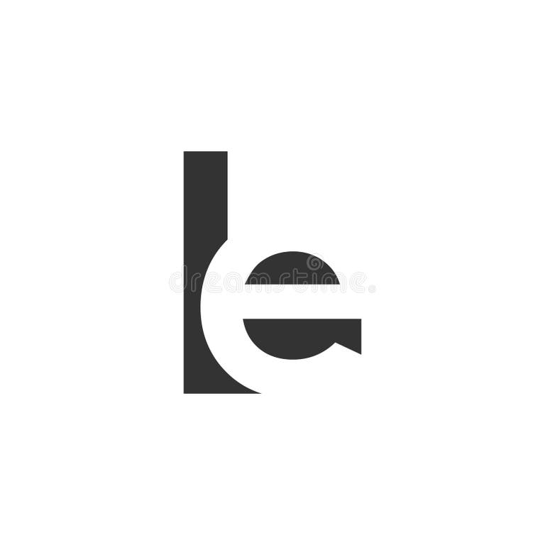 LE Creative Geometric Initial Based Modern and Minimal Logo. Letter L E Trendy Fonts Stock ...