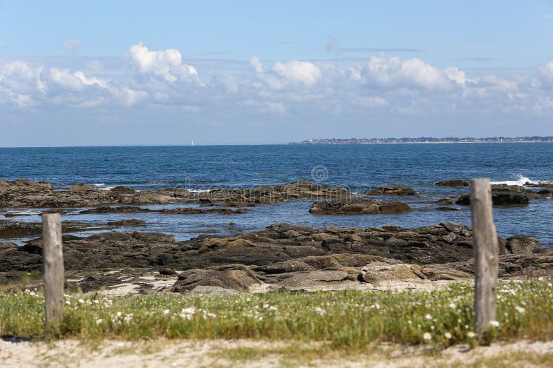 Le Croisic wild coast stock photo. Image of tourism - 279676780