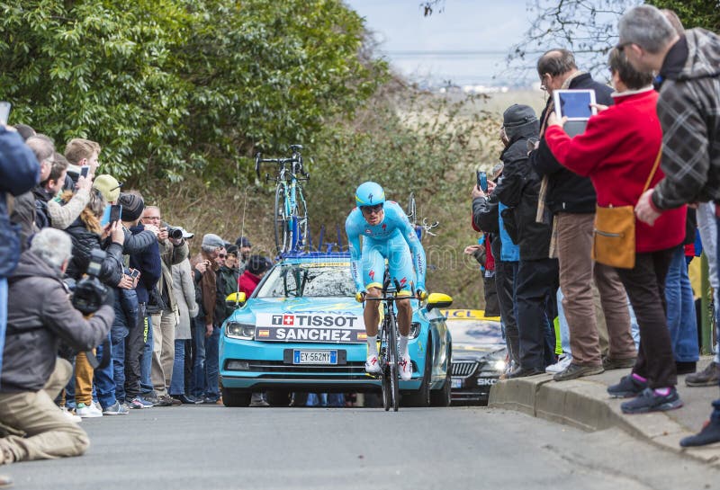 Le Cycliste Luis Leon Sanchez Gil - 2016 Paris-gentil Photo stock ...