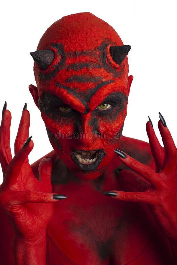 Visage de diable image stock. Image du fuselage, mauvais - 6753391