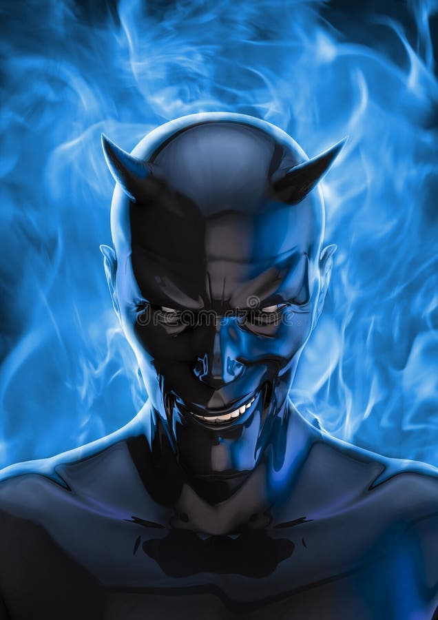 Le diable dans le noir illustration stock. Illustration du afterlife ...