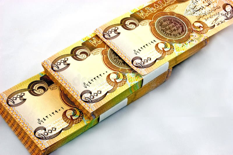 Dinar Irakien, Monnaie Isolée Image stock - Image du moyen, dinars: 9129597