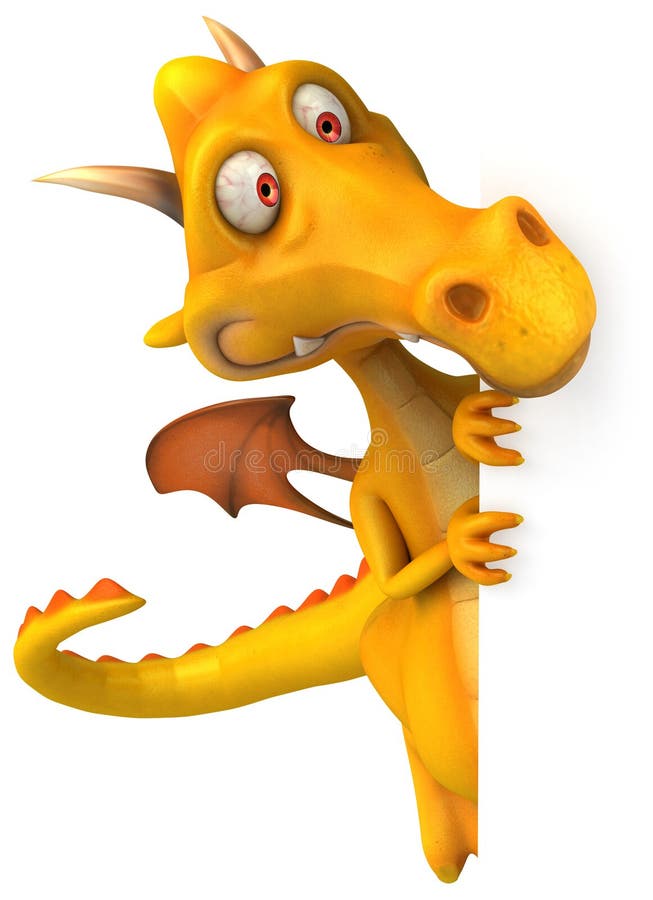 Dragon jaune illustration stock. Illustration du dessin - 30212064