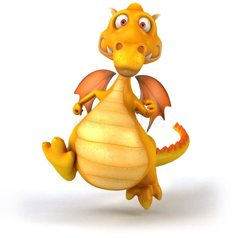 Dragon jaune illustration stock. Illustration du dessin - 30212064