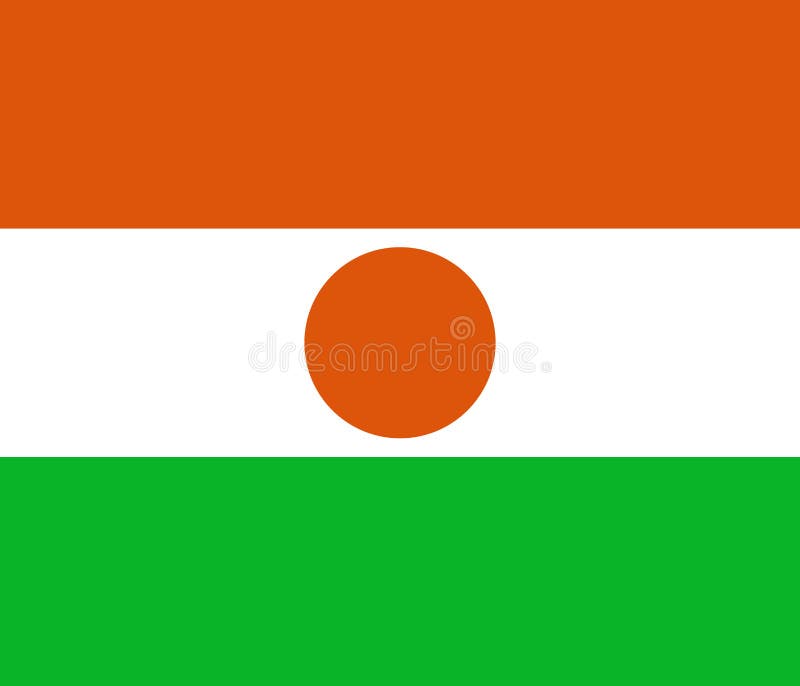 Le drapeau du Niger illustration stock. Illustration du matériau ...