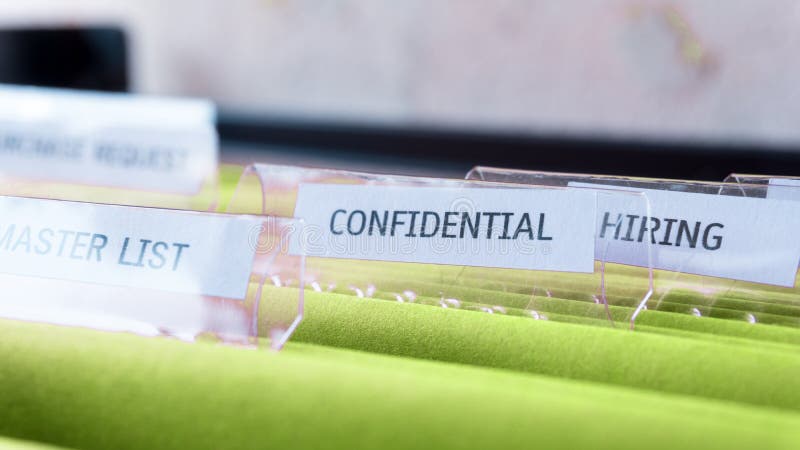 Le Fichier Document Confidentiel Maintiennent Dans Le Coffret De ...