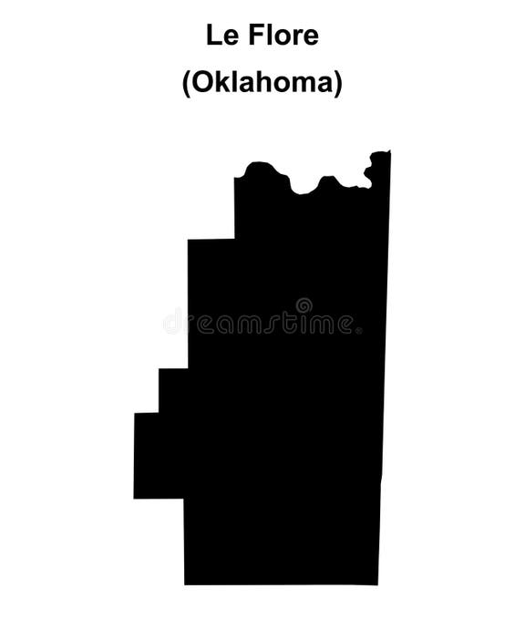 Le Flore outline map stock vector. Illustration of empty - 361752630