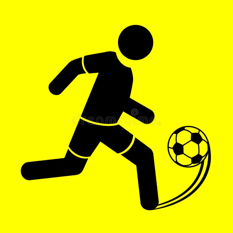 Le football de symbole illustration de vecteur. Illustration du ...