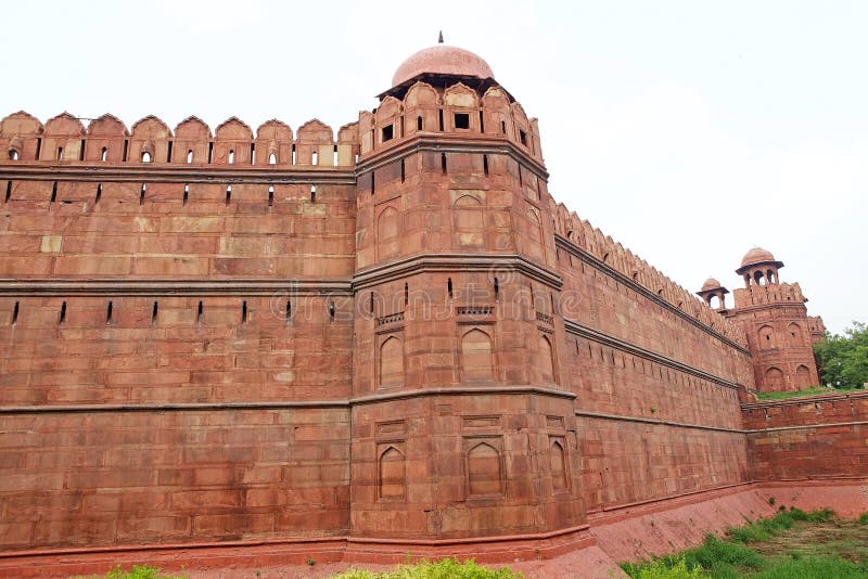 Fort Rouge Vieux Delhi La Nuit Photo stock - Image du fort, nuit: 208494582