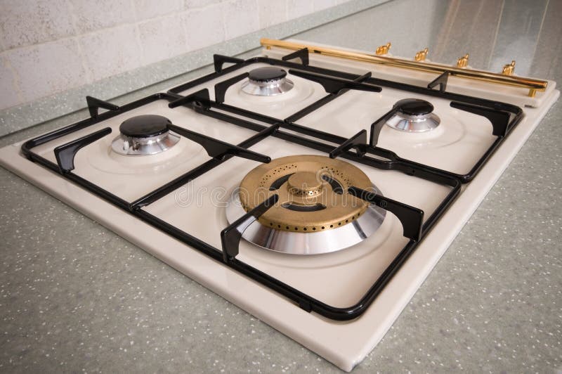 Le four de gaz moderne. photo stock. Image du modes, conception - 7357532