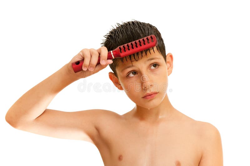 Le Garçon Se Tient Dans Leau Photo Stock Image Du Soleil Raquette