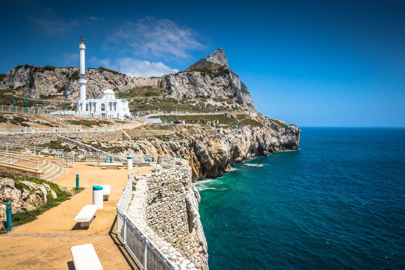 Phare De Point De L'Europe, Gibraltar Photo stock - Image du roche ...