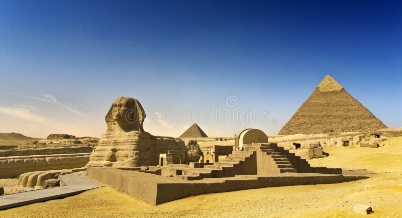 Le grand sphinx de Gizeh image stock. Image du sphinx - 32970929