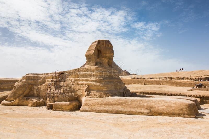 Gizeh Est La Pleine Image De Profil Du Sphinx En Egypte Photo stock ...