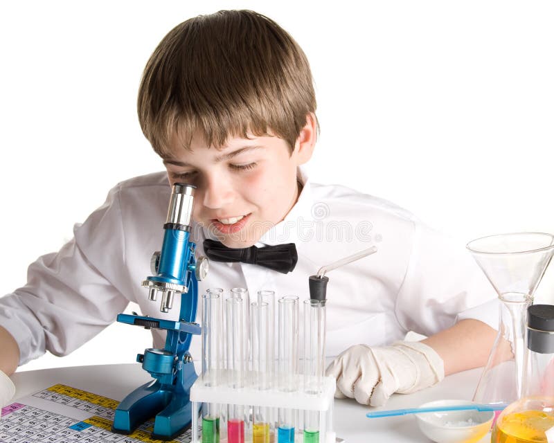Le jeune scientifique image stock. Image of éducation - 5055623