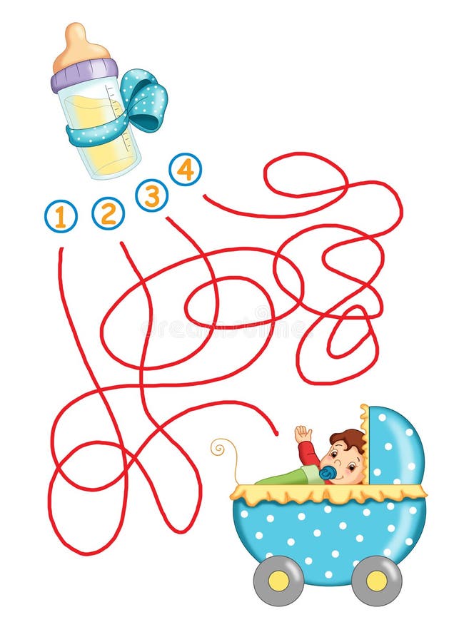 Le labyrinthe, arc bleu illustration stock. Illustration du enfance ...