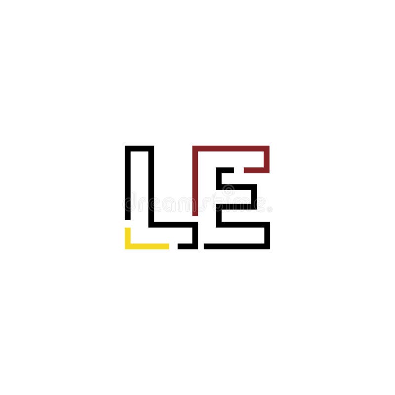 Initial Letter LE Logo Template Design Stock Vector - Illustration of ... Initial Letter LE Logo Template Design Stock Vector - Illustration of ...