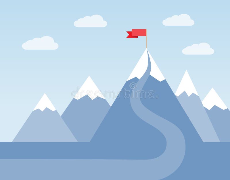 Long chemin illustration de vecteur. Illustration du affaires - 13227305