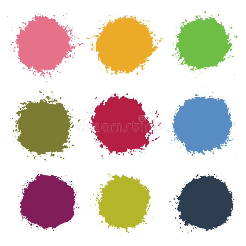 Le Macchie Variopinte Di Vettore, Macchia, Spruzza L'insieme ...