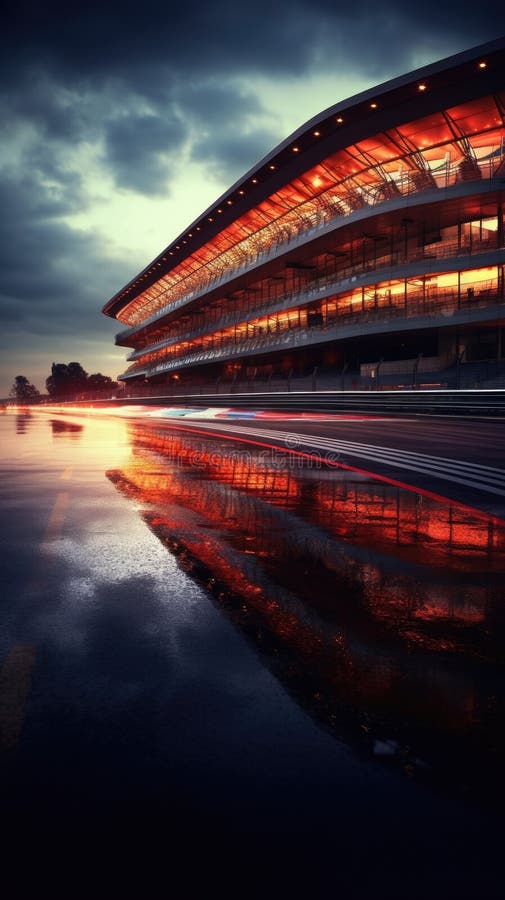 Le Mans car racing track stock illustration. Illustration of motorsport ...