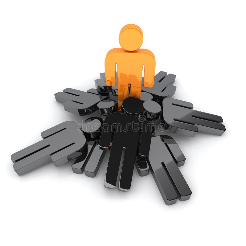 Concept de concurrent fort illustration stock. Illustration du gestion ...