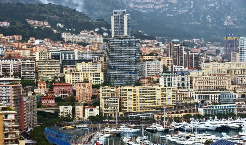 Panorama Du Monaco - De Monte Carlo Photographie éditorial - Image du ...