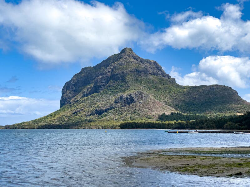 Le Morne Brabant, UNESCO World Hertiage Site, Mauritius Stock Photo ...