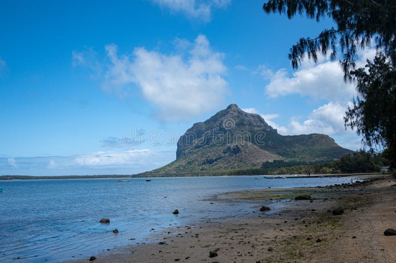 Le Morne Brabant, UNESCO World Hertiage Site, Mauritius Stock Photo ...