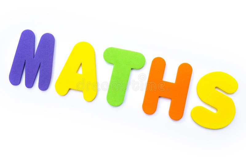 Le mot MATHS image stock. Image du mathématiques, connaissance - 119290835